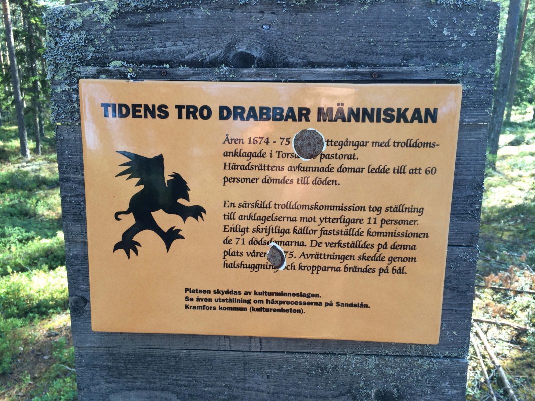 Idag är platsen en idyll – men 1675 anklagades en femtedel av socknens ... Idag är platsen en idyll – men 1675 anklagades en femtedel av socknens ...